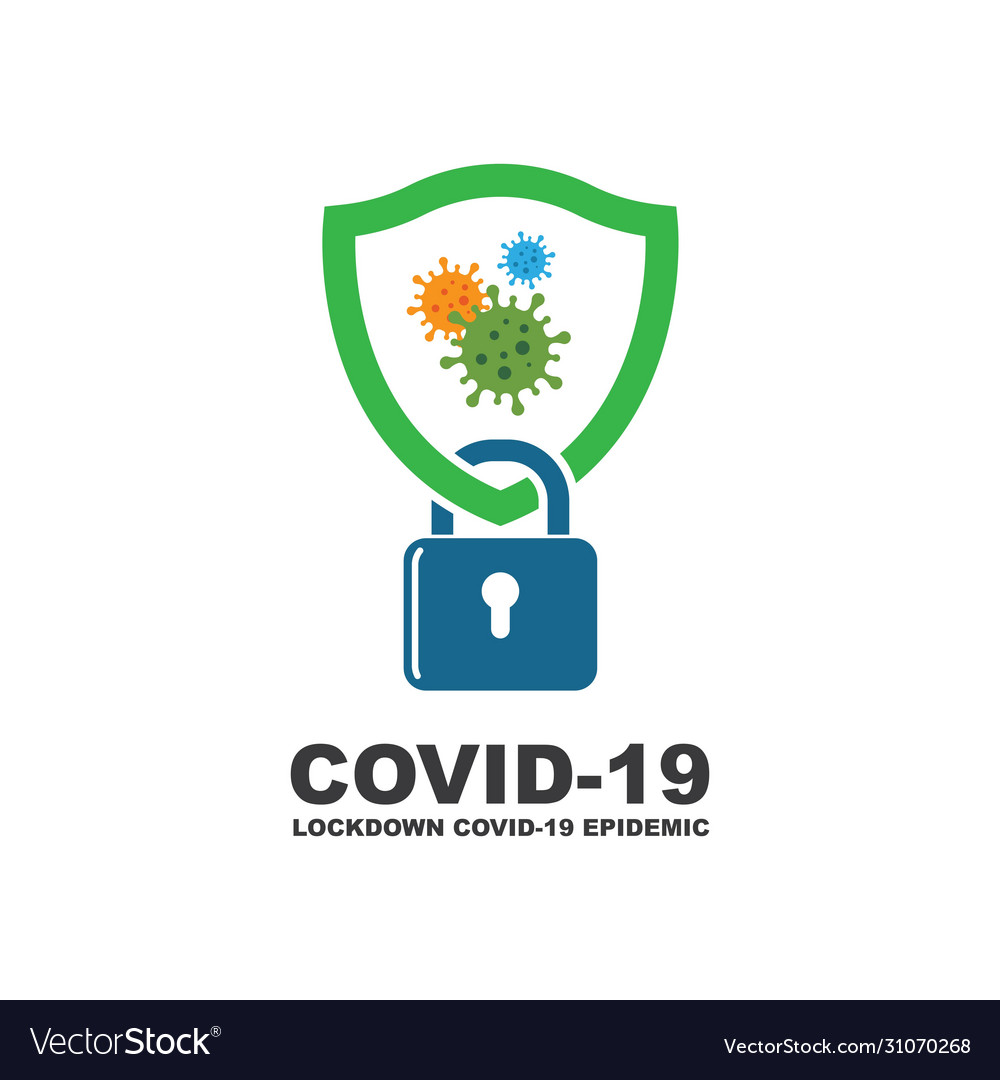 Covid19-19 corona virus lockdown icon Royalty Free Vector
