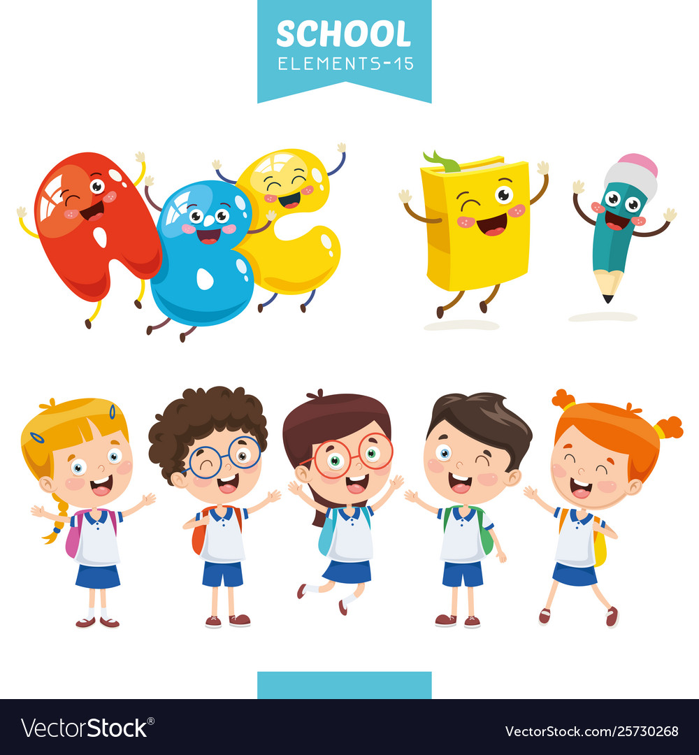 Education elements Royalty Free Vector Image - VectorStock
