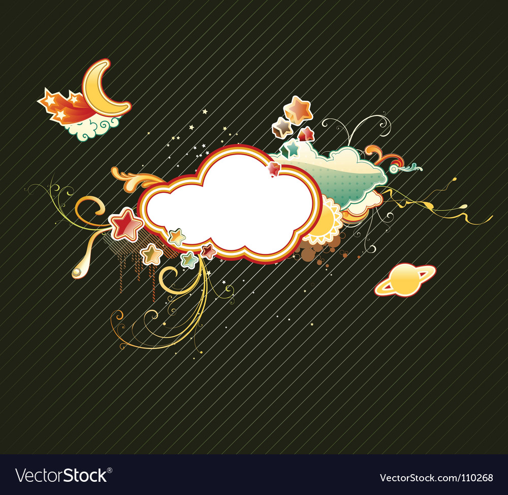 Funky frame Royalty Free Vector Image - VectorStock