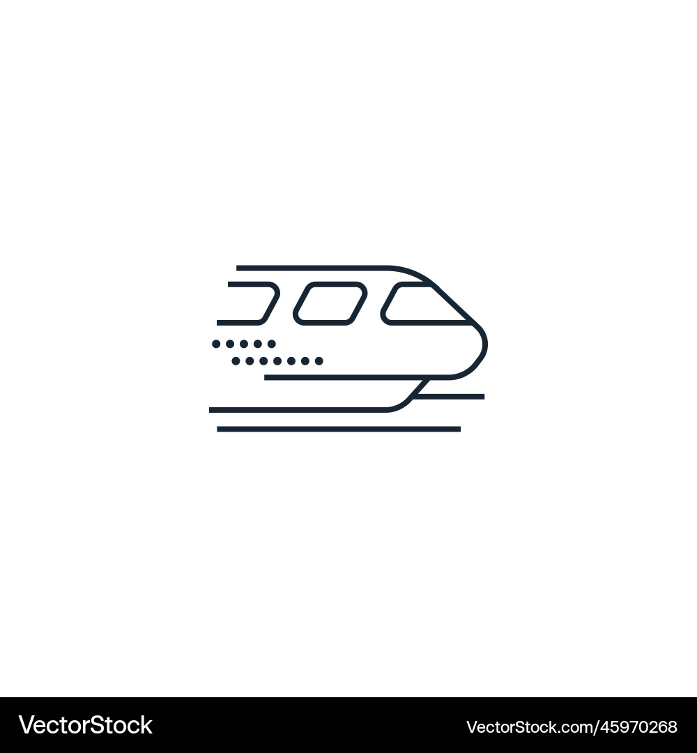 Monorail creative icon from transport icons Vector Image