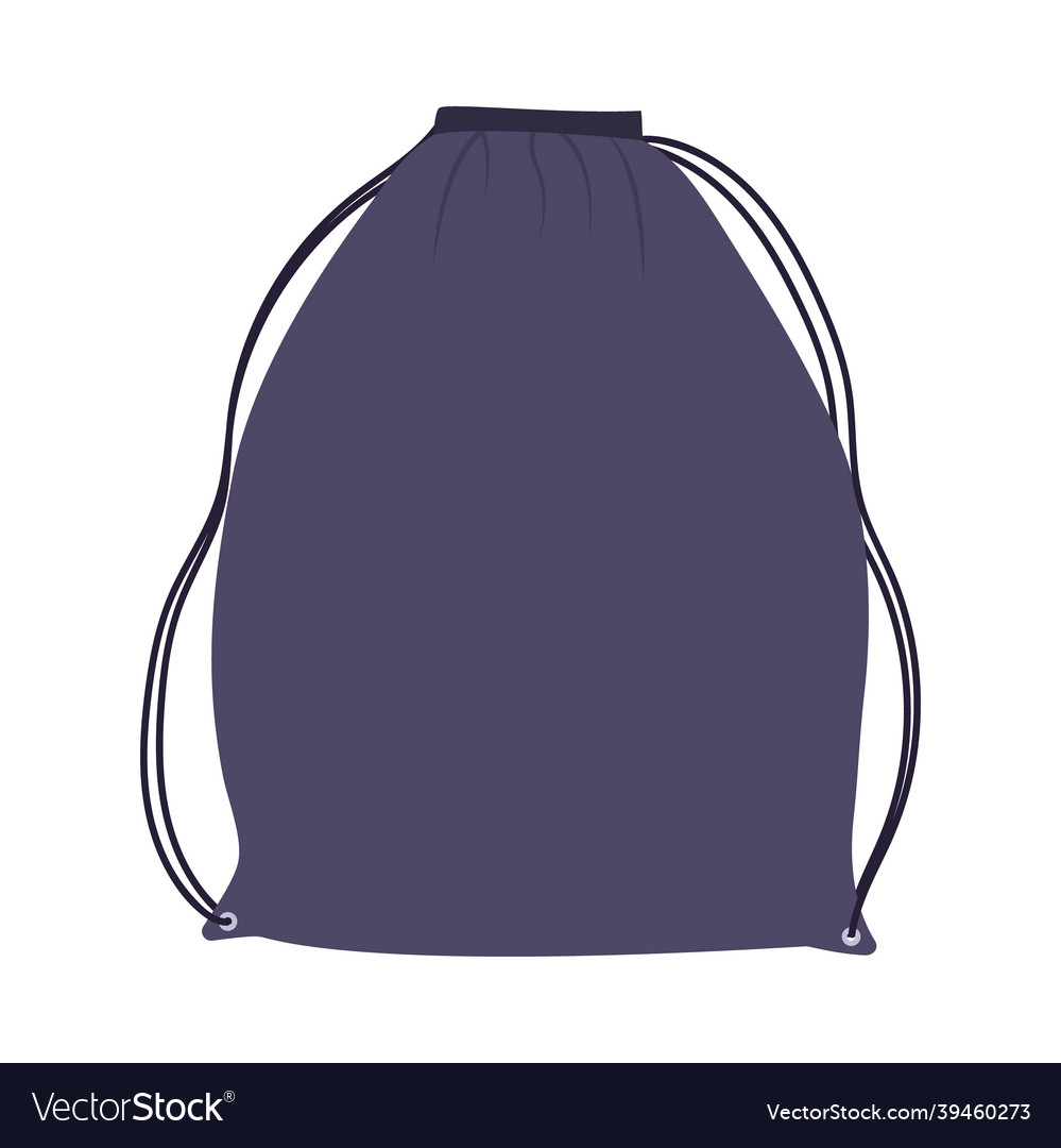 Drawstring backpack icon Royalty Free Vector Image