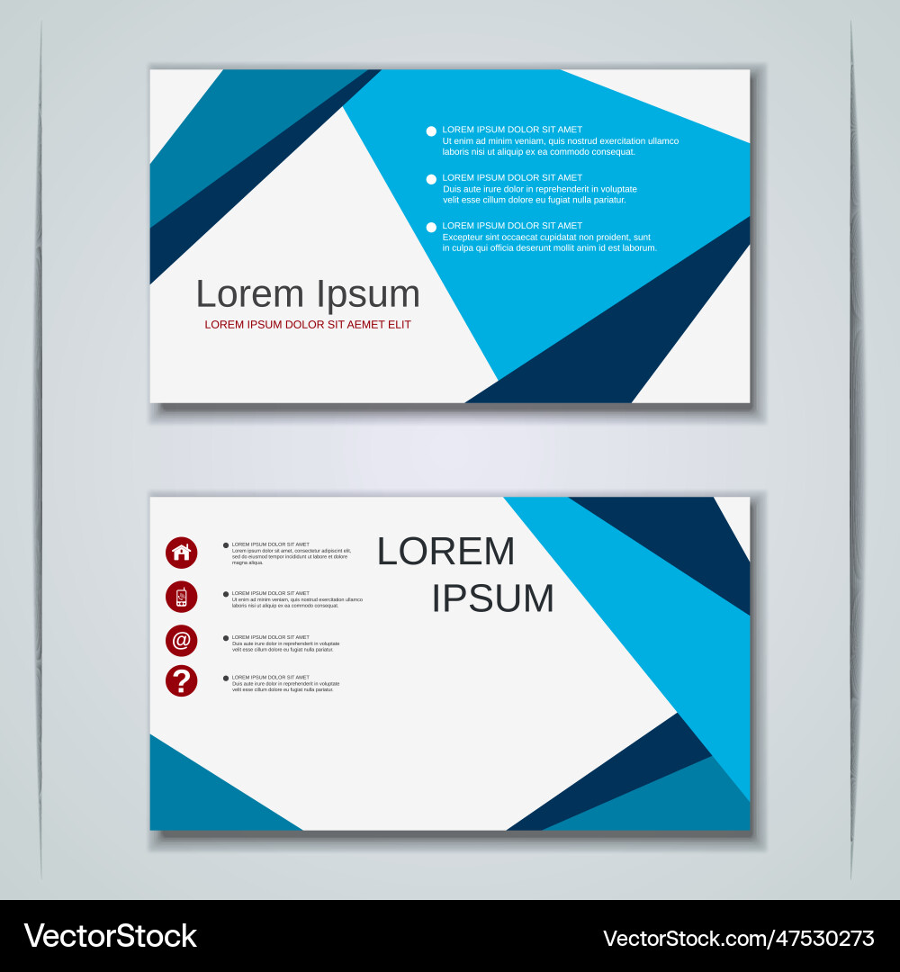Modern business visiting card design template Vector Image