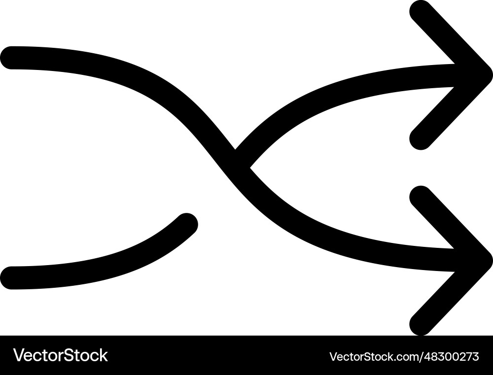 Shuffle icon Royalty Free Vector Image - VectorStock