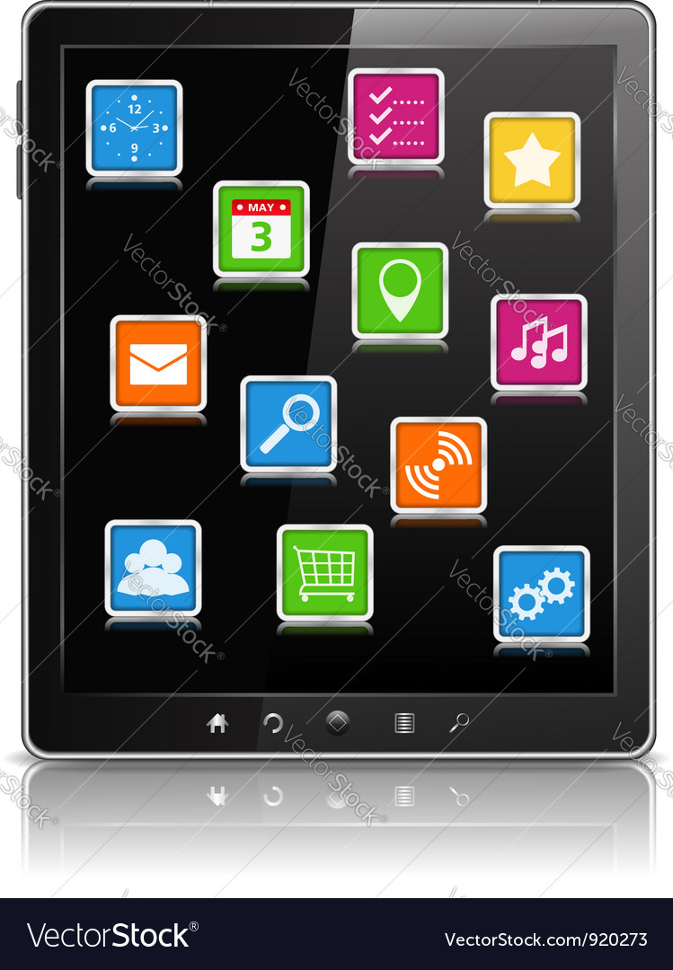 Tablet pc Royalty Free Vector Image - VectorStock