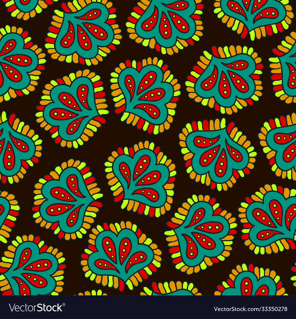 Abstract seamless psychedelic pattern Royalty Free Vector