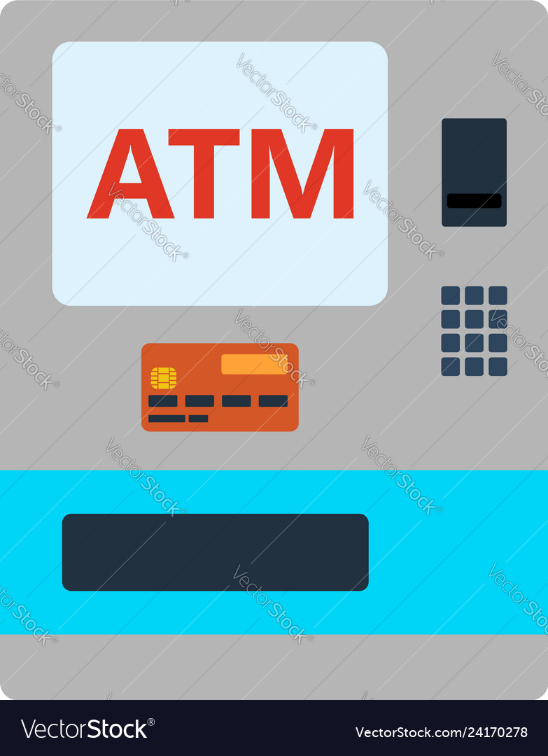 Atm icon Royalty Free Vector Image - VectorStock