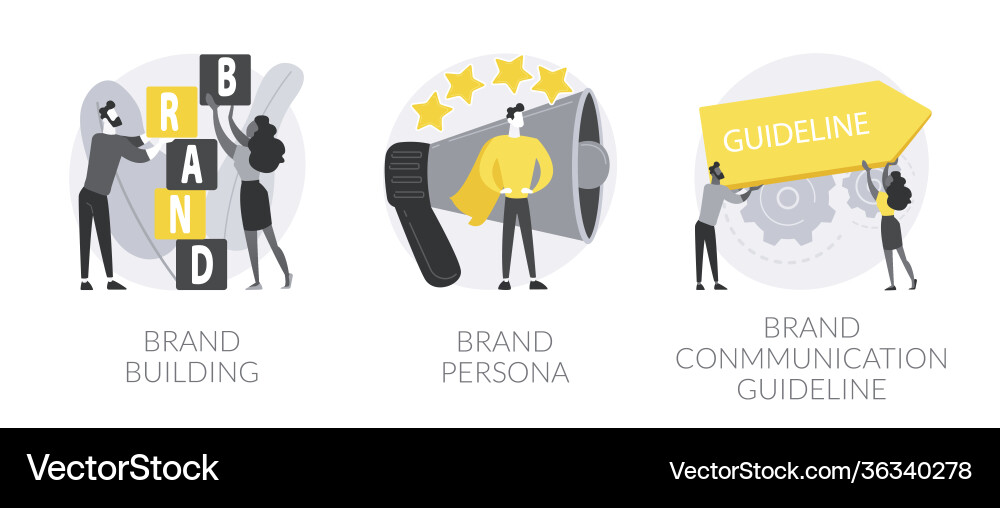 Business branding abstract concept Royalty Free Vector Image