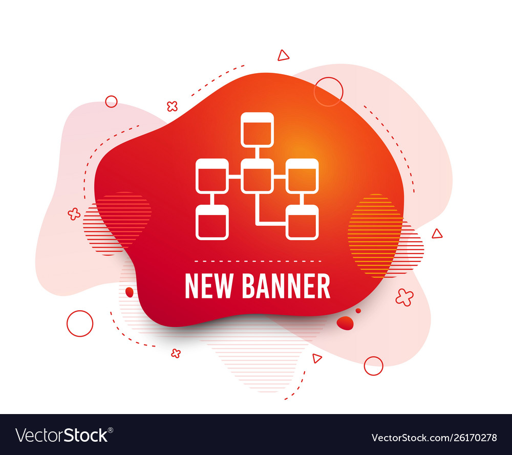 Database sign icon relational schema Royalty Free Vector