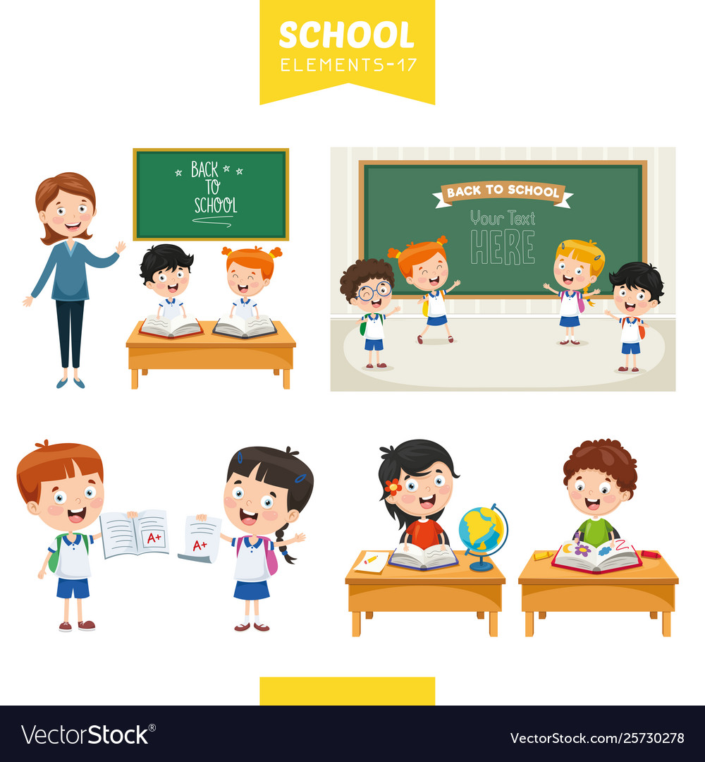 Education elements Royalty Free Vector Image - VectorStock