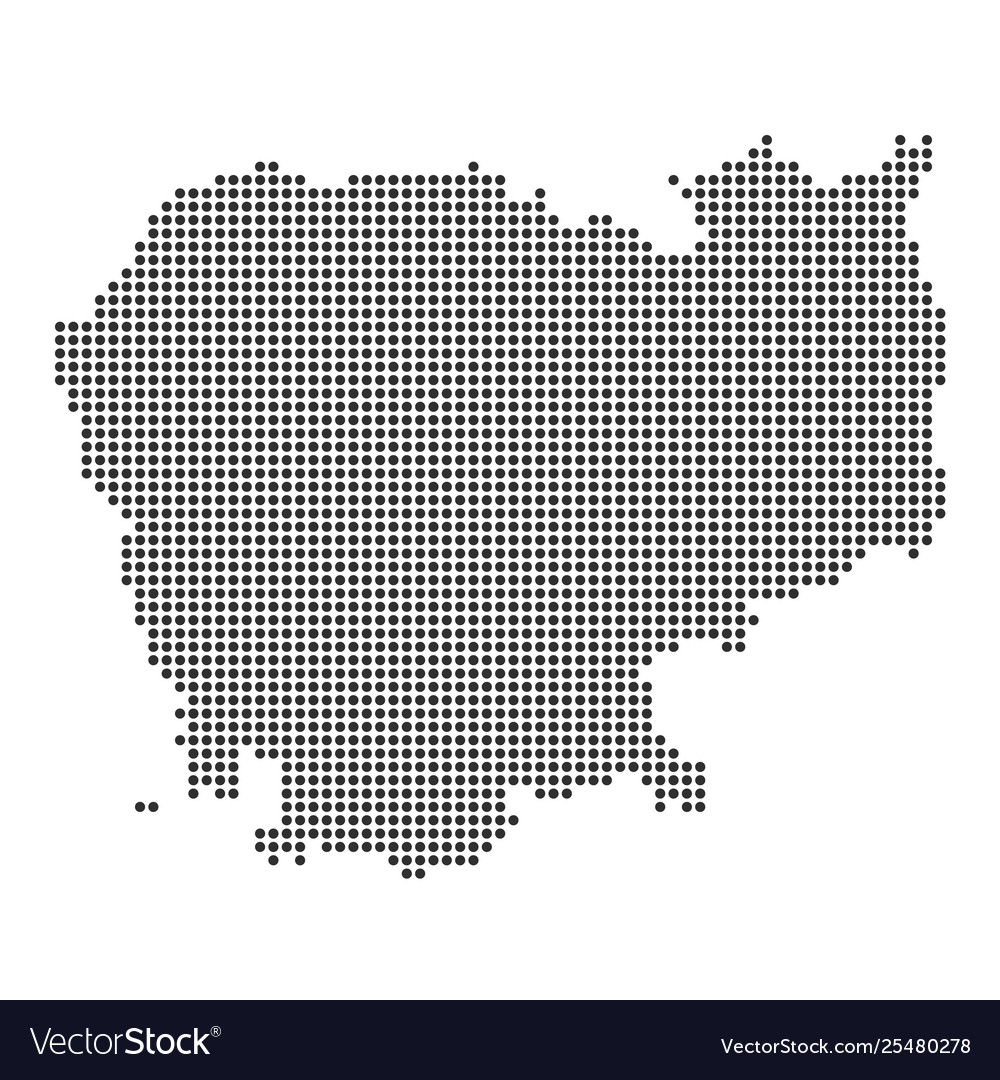 Map with dot Royalty Free Vector Image - VectorStock