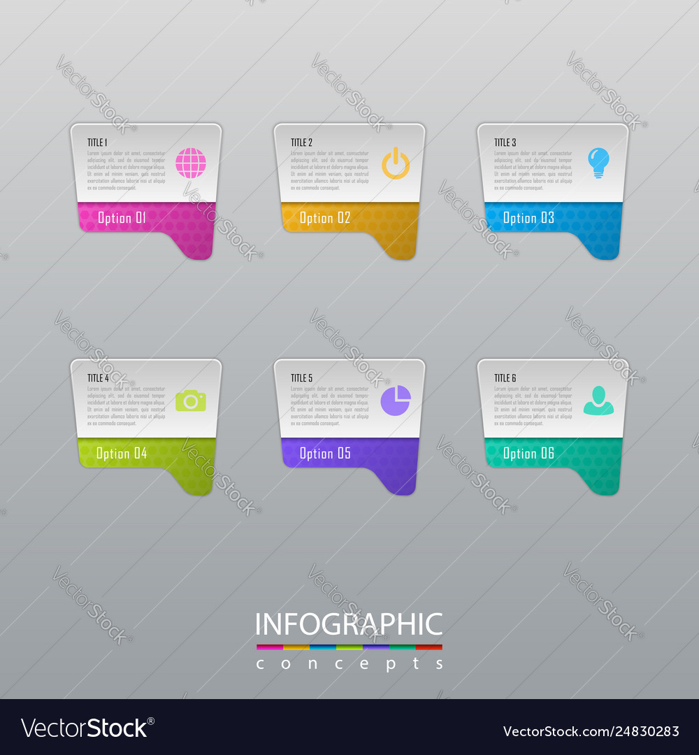Abstract infographic template for chart diagram Vector Image
