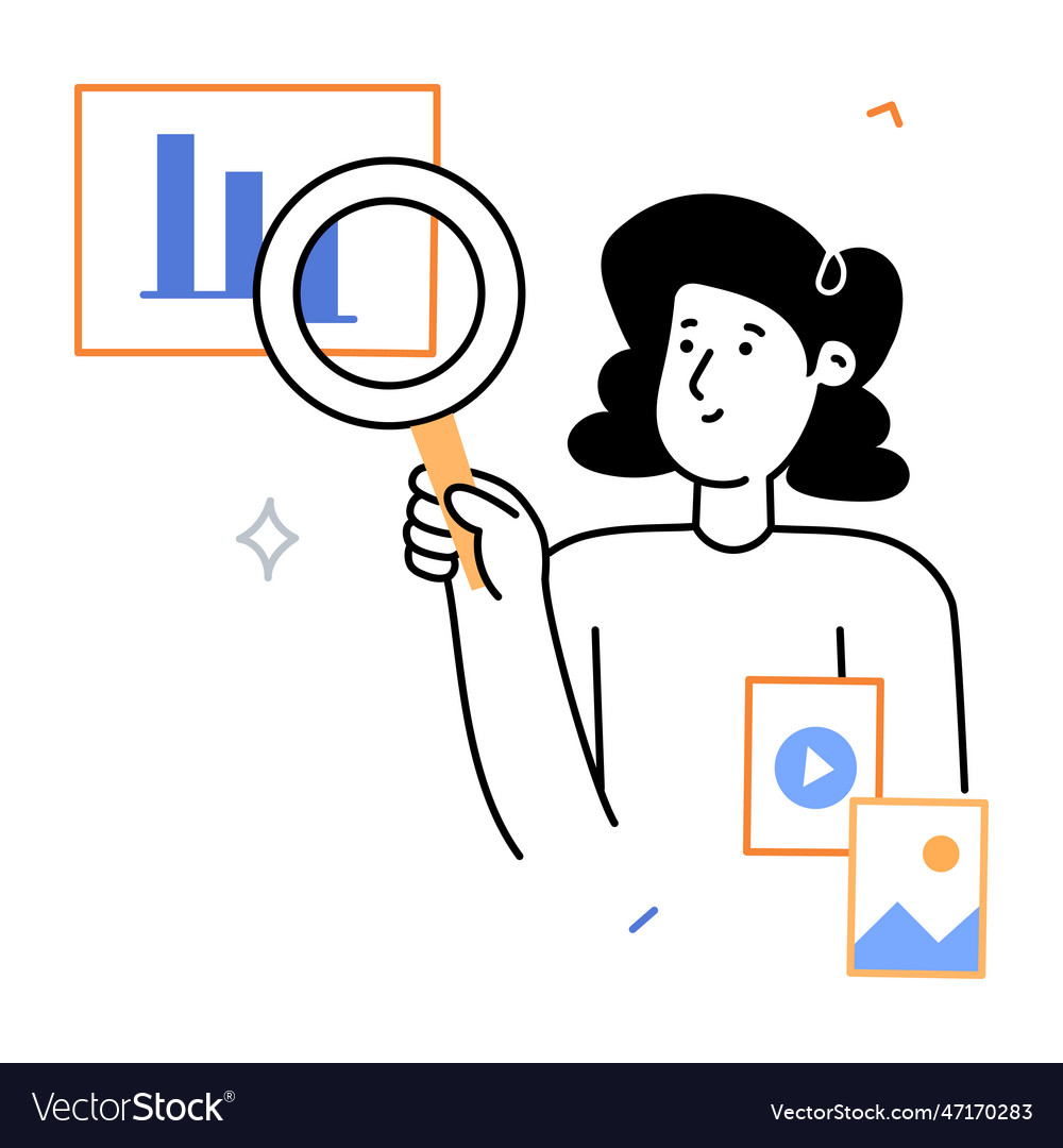 Content analysis Royalty Free Vector Image - VectorStock