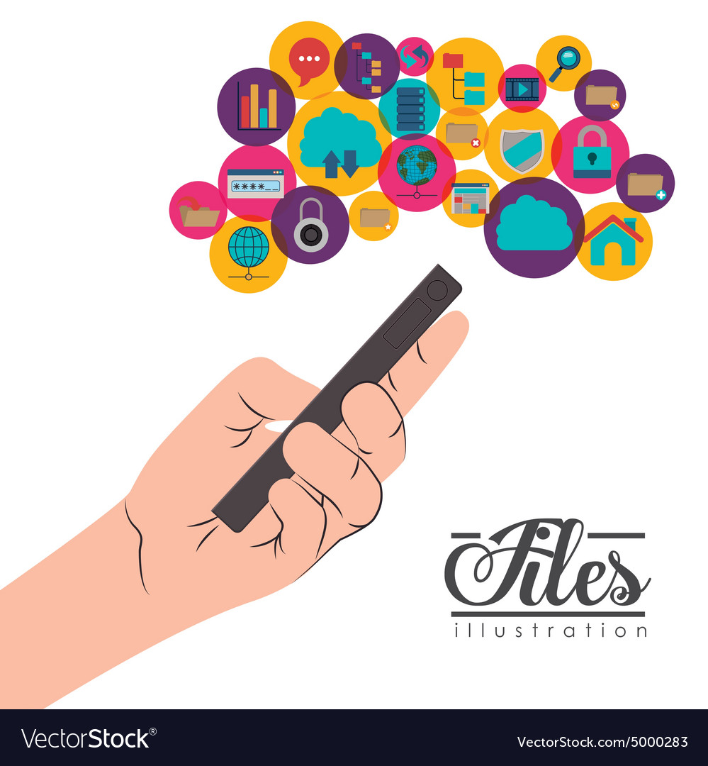 Files design Royalty Free Vector Image - VectorStock
