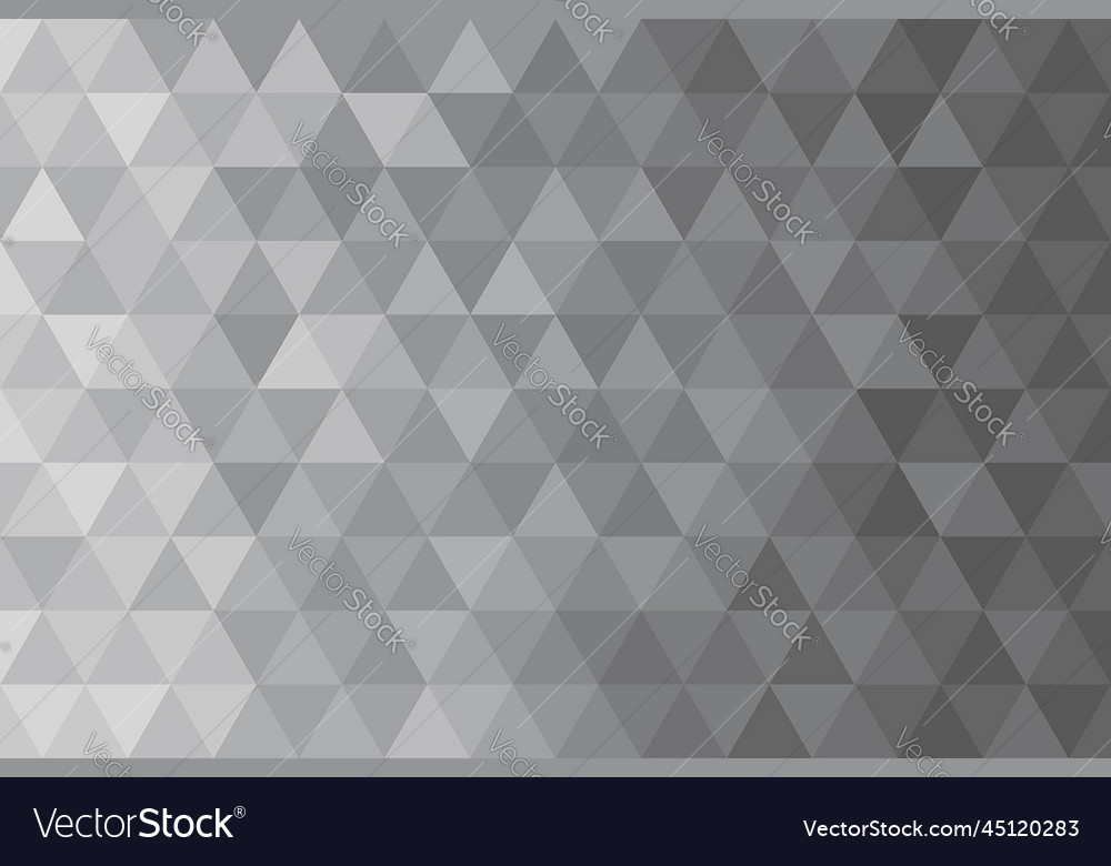 Gray gradient triangle shape abstract background Vector Image