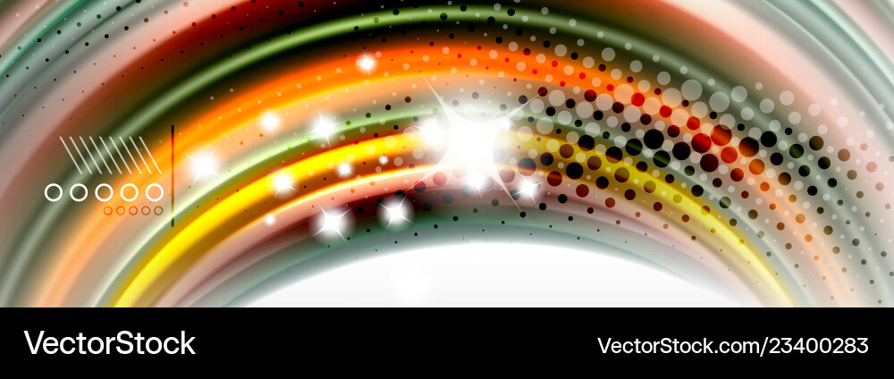 Smooth liquid blur wave background color flow Vector Image