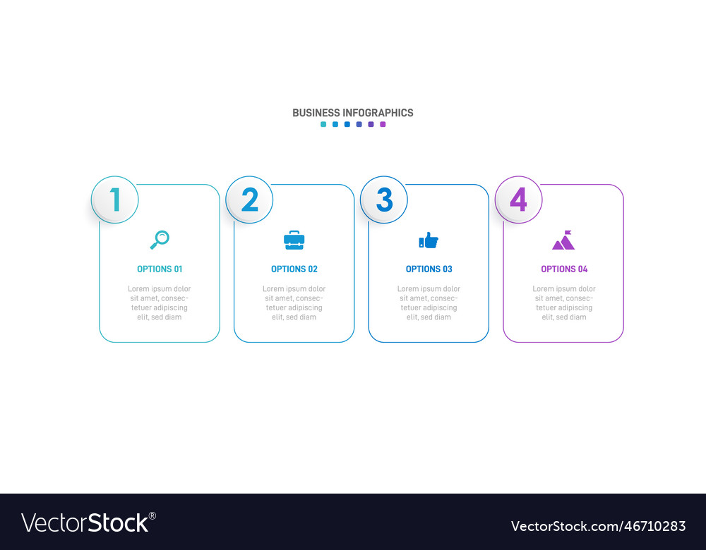 Timeline infographic with infochart modern Vector Image