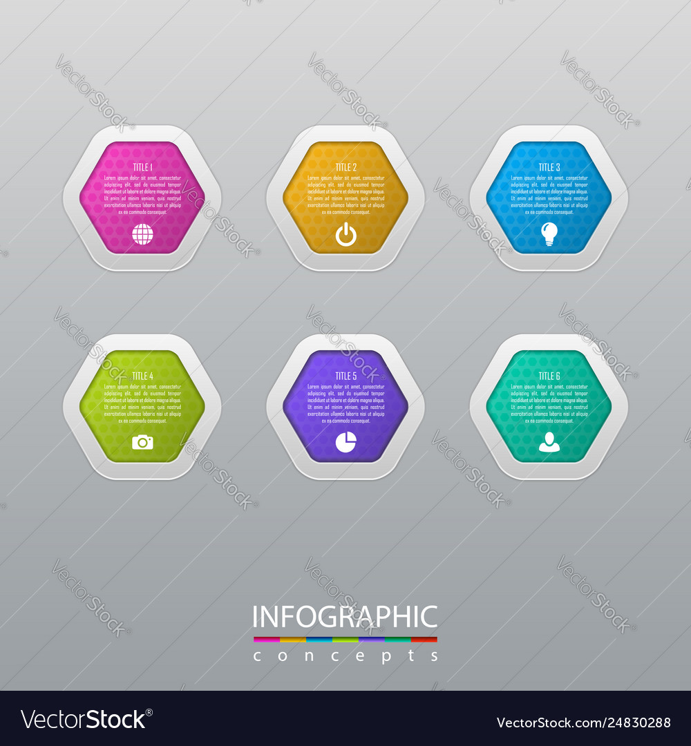 Abstract infographic template for chart diagram Vector Image