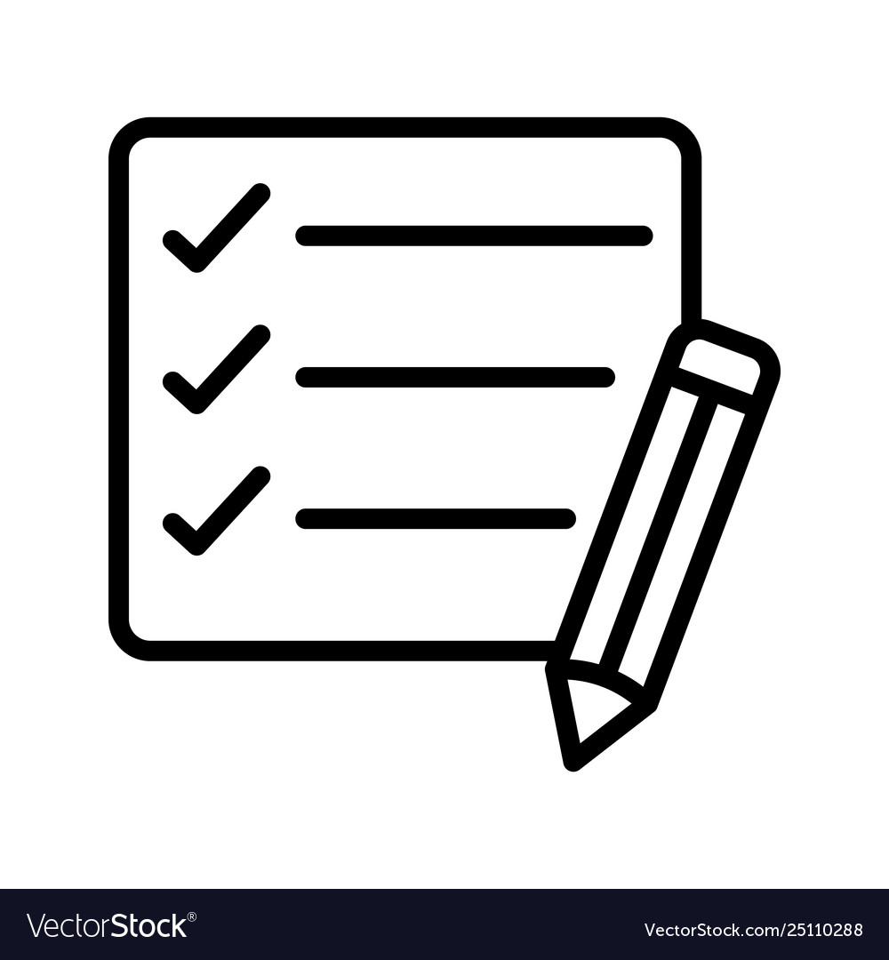 Edit checklist Royalty Free Vector Image - VectorStock
