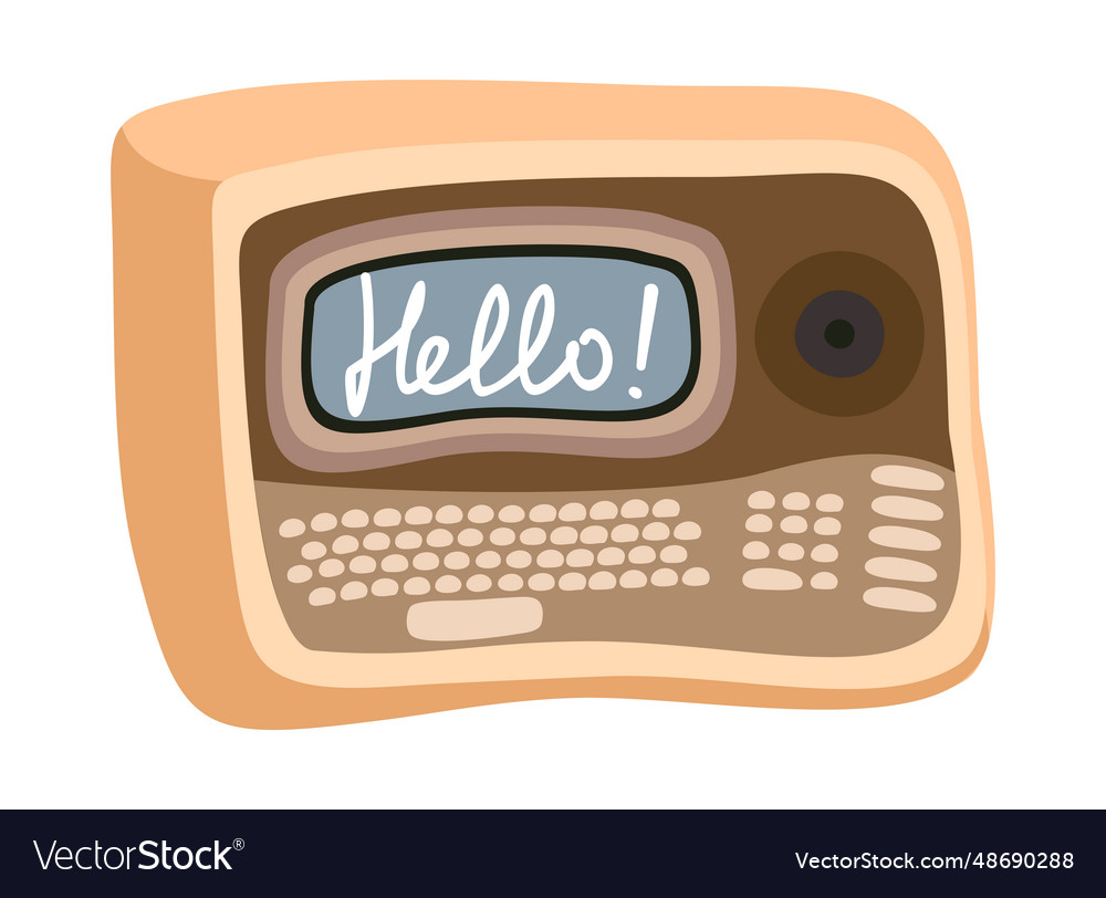 Retro interface Royalty Free Vector Image - VectorStock