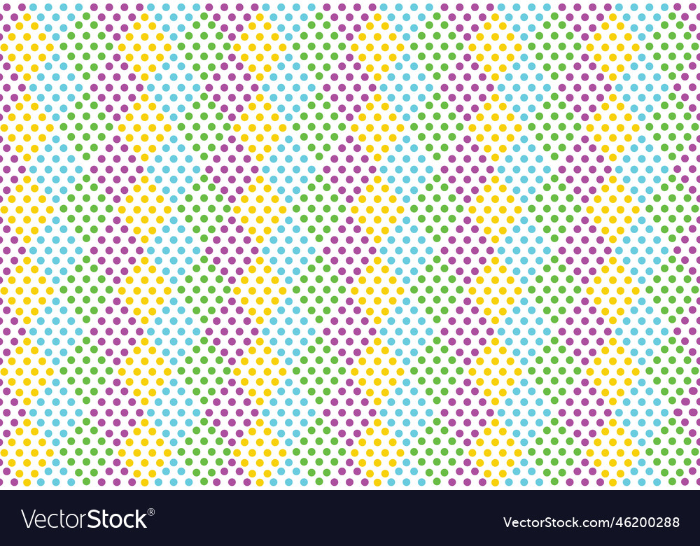 Seamless pattern of colored dots Royalty Free Vector Image