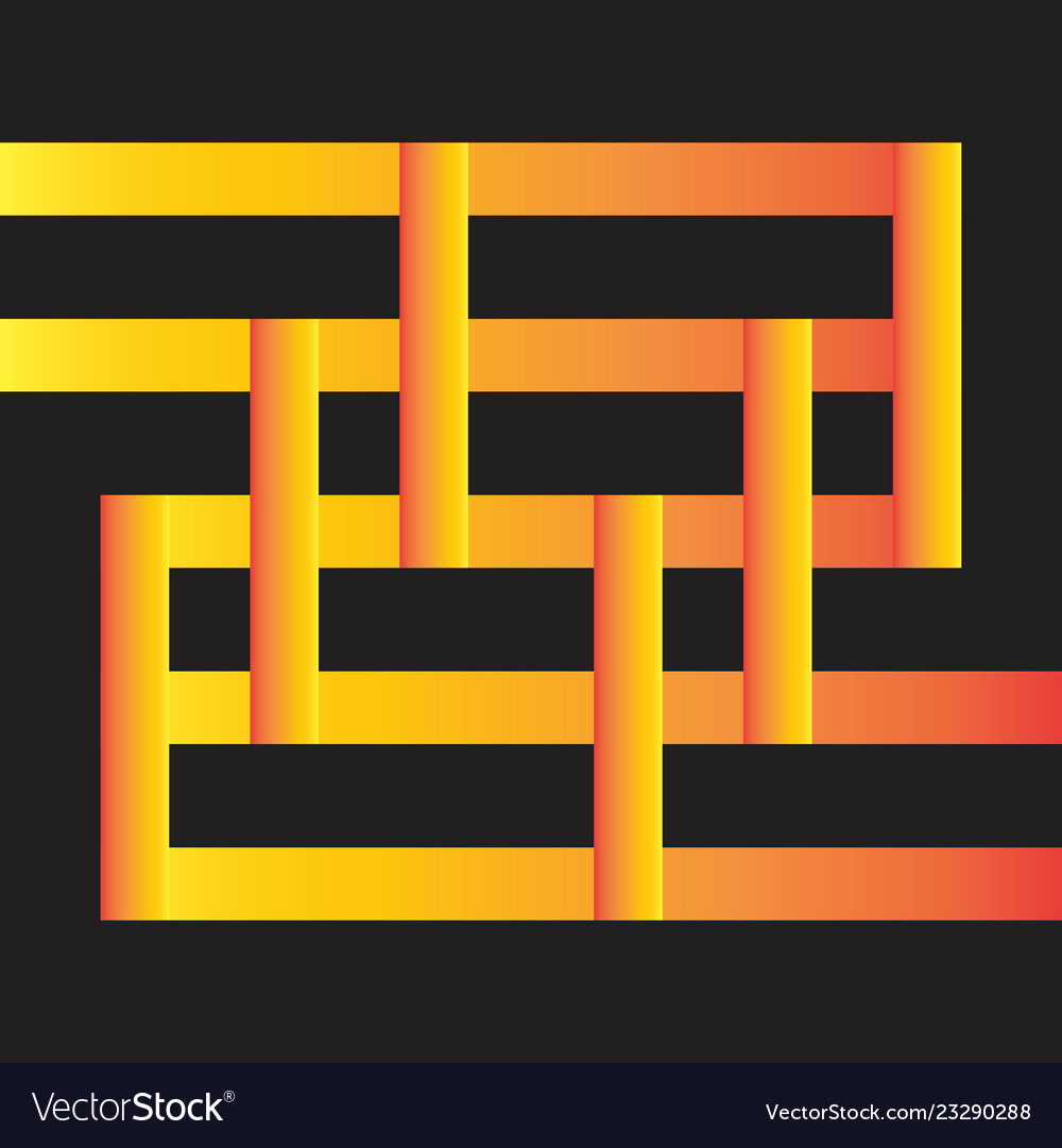 Simple flat crossing lines seamless pattern Vector Image