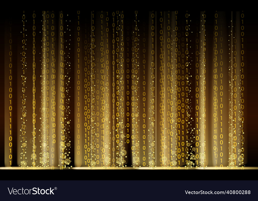 Technology binary abstract background matrix Vector Image