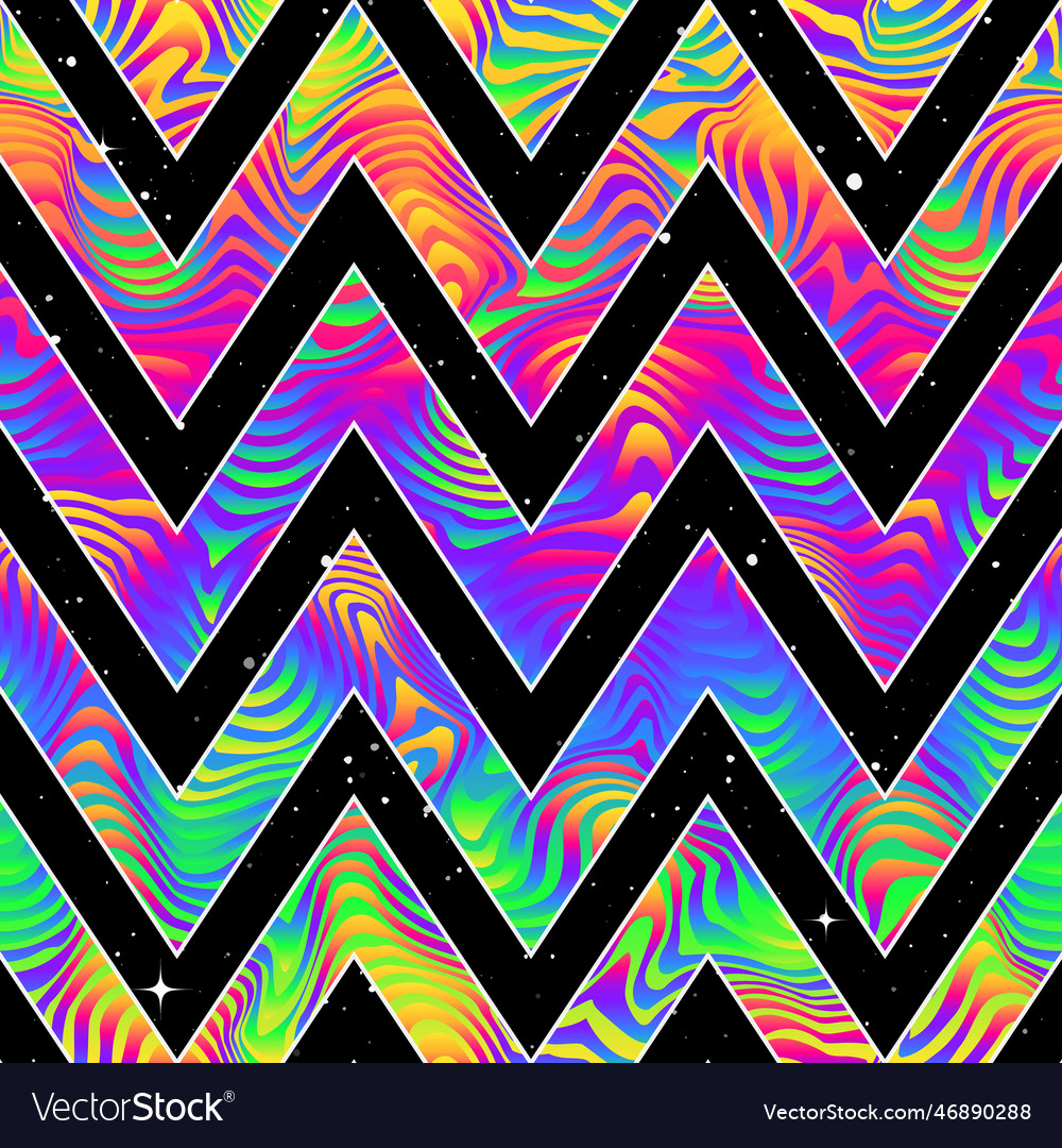 Vibrant zigzag seamless pattern Royalty Free Vector Image