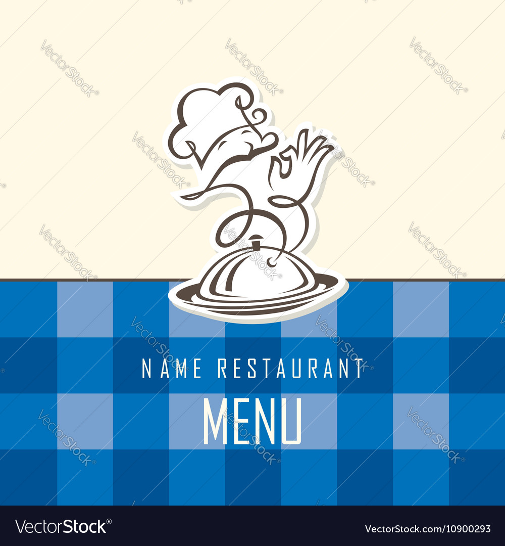 Chef menu design Royalty Free Vector Image - VectorStock