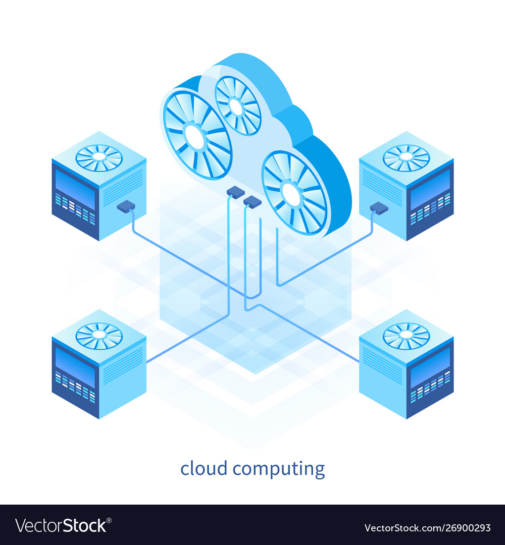 Cloud computing concept 05 Royalty Free Vector Image