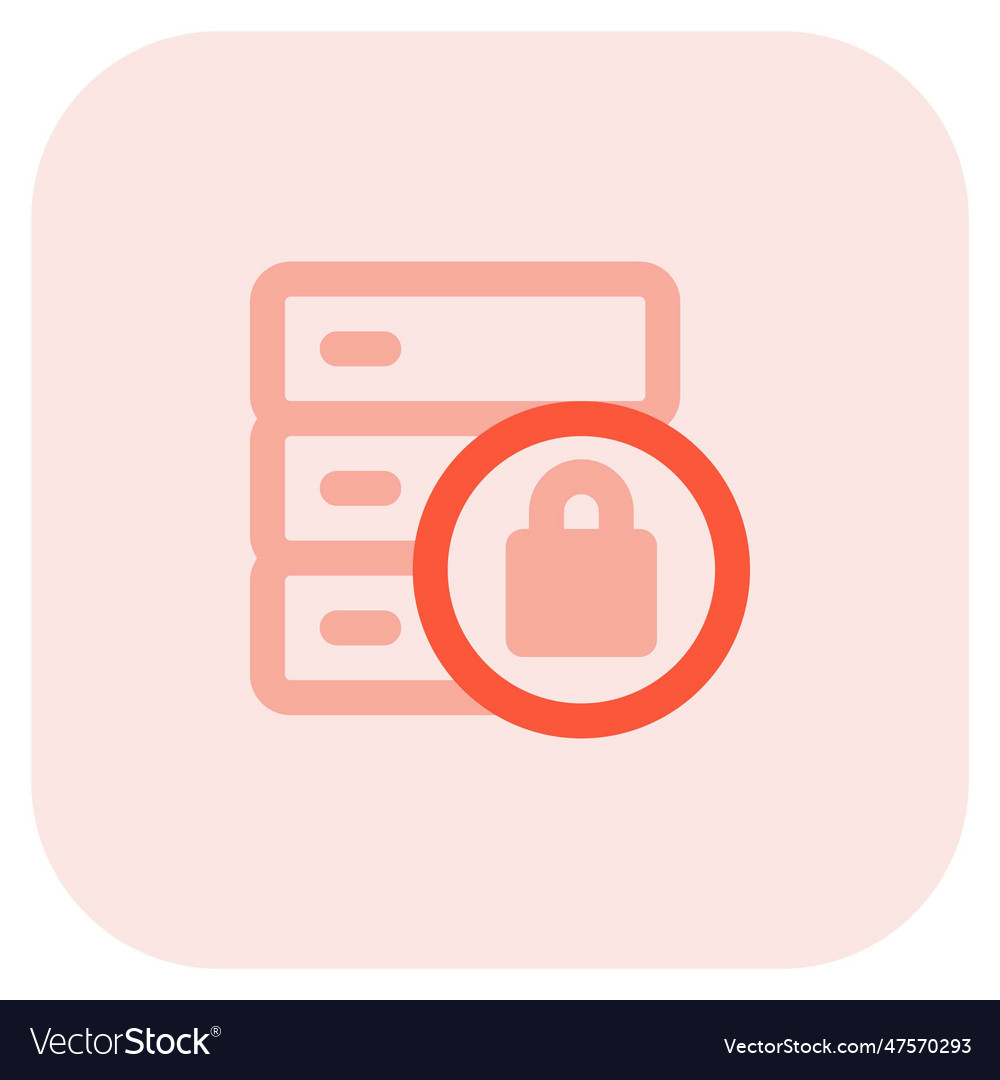 Database Encrypted For Security Reasons Royalty Free Vector
