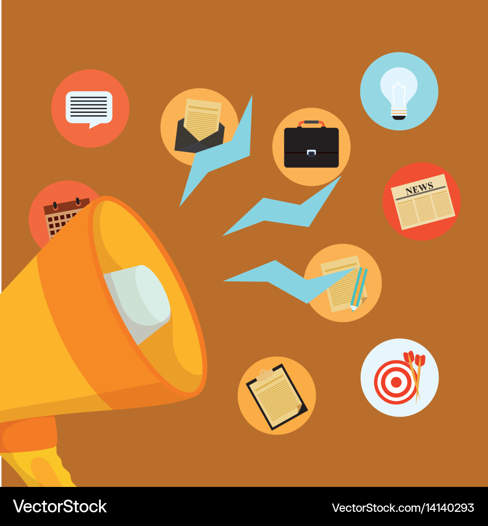 Digital advertising and marketing Royalty Free Vector Image