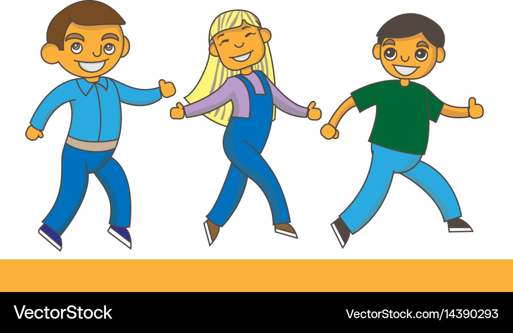 Group of kids Royalty Free Vector Image - VectorStock