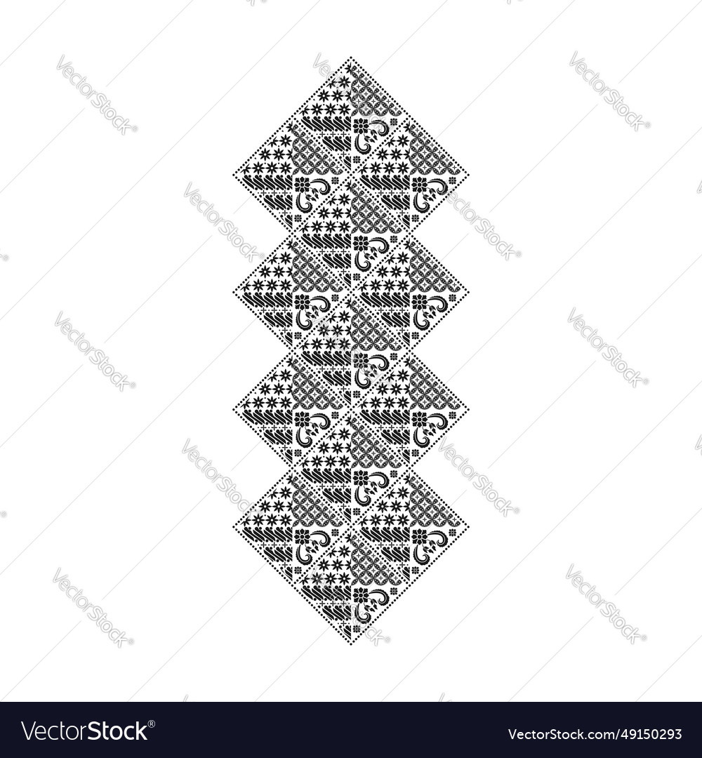 Indonesian java batik heritage element design Vector Image