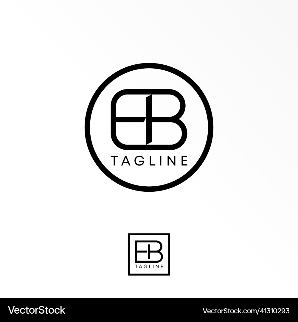 Letter logo free stock circle abstract Royalty Free Vector