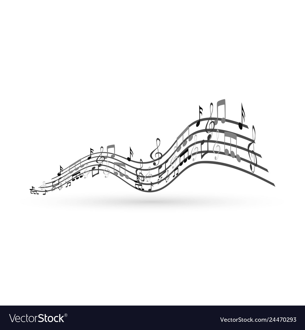 Music notes design element Royalty Free Vector Image