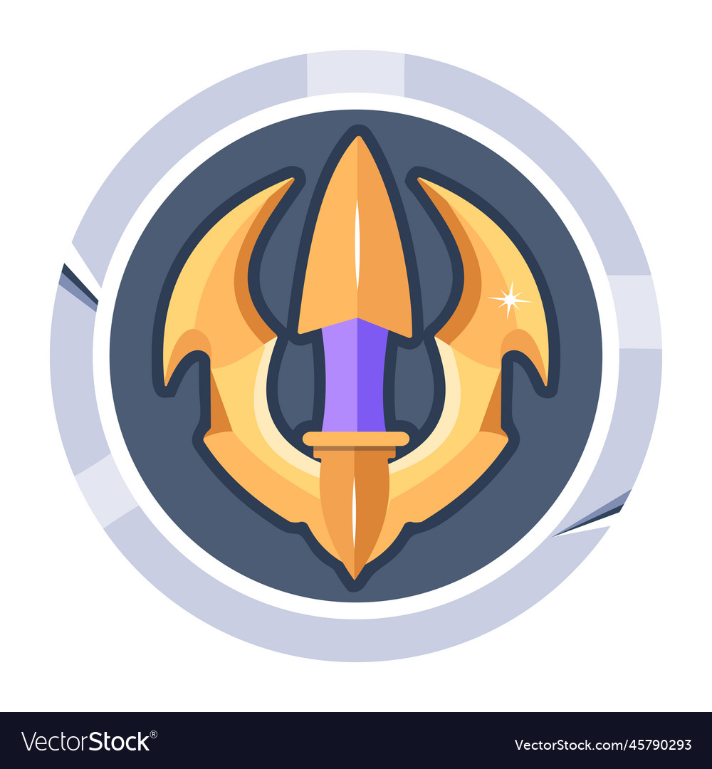Round shield Royalty Free Vector Image - VectorStock