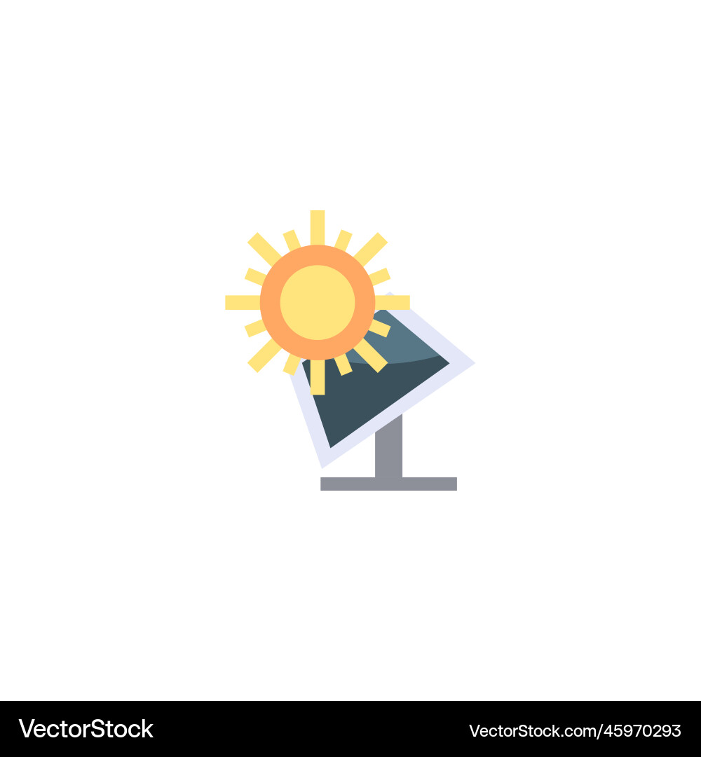 Solar energy creative icon from ecology icons Vector Image