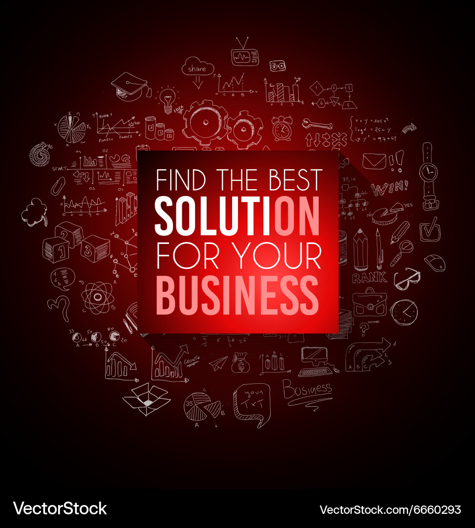 Success in business conceptual background Vector Image