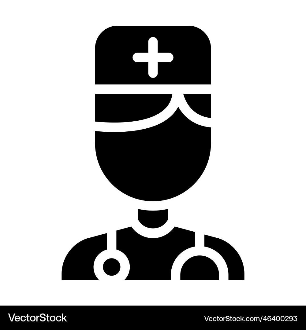 Woman doctor icon Royalty Free Vector Image - VectorStock