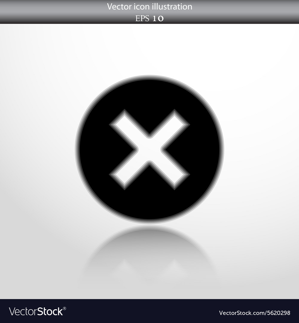 Close web flat icon Royalty Free Vector Image - VectorStock