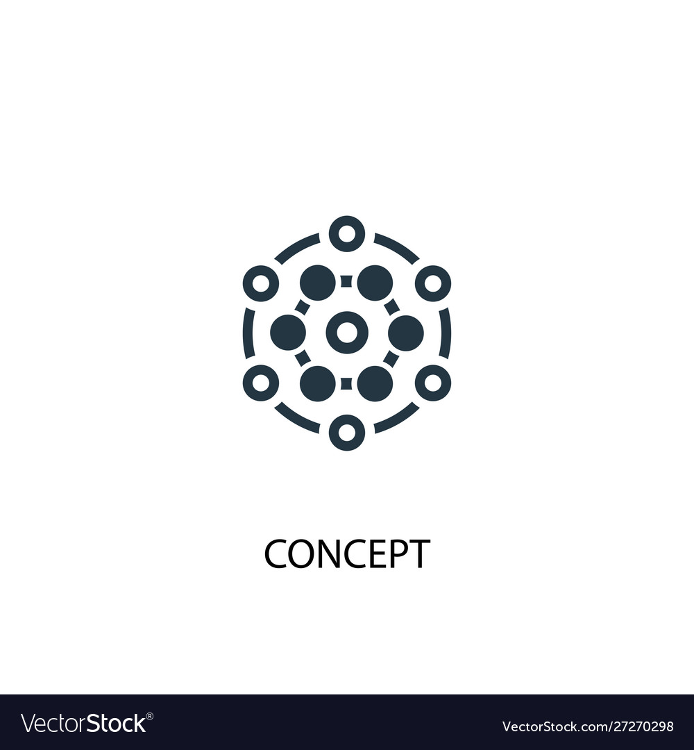 Concept icon simple element Royalty Free Vector Image