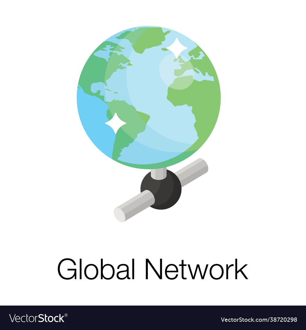 Global network Royalty Free Vector Image - VectorStock
