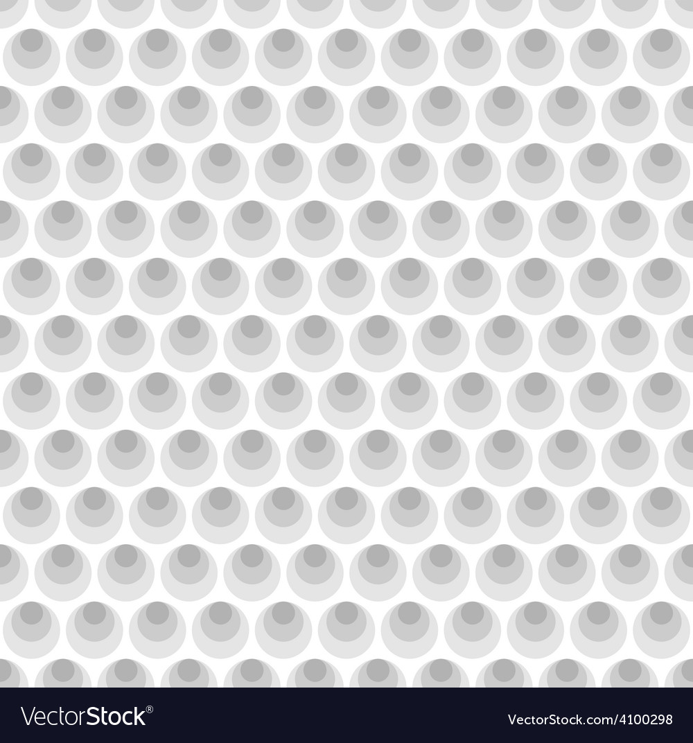 Gray circles seamless pattern background Vector Image