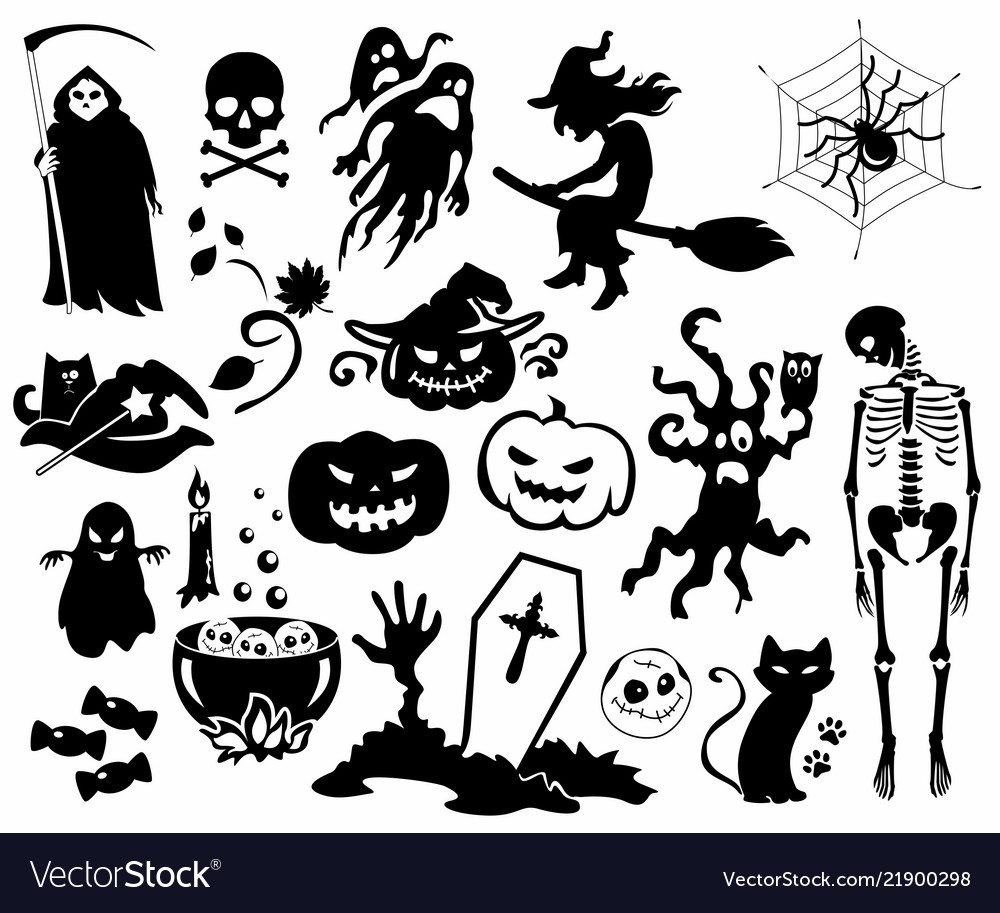 Halloween icon pictograph Royalty Free Vector Image Halloween icon pictograph Royalty Free Vector Image