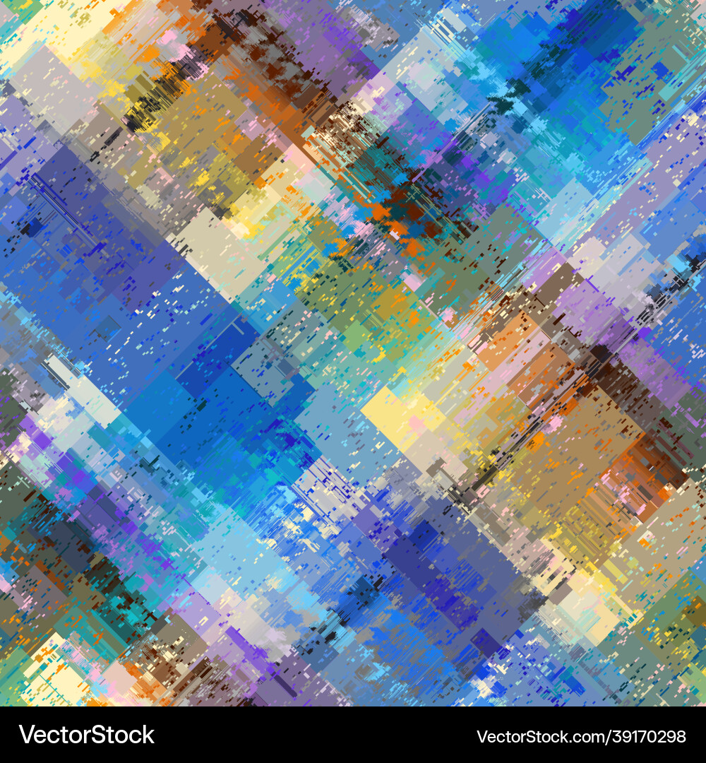 Image with imitation of grunge datamoshing Vector Image