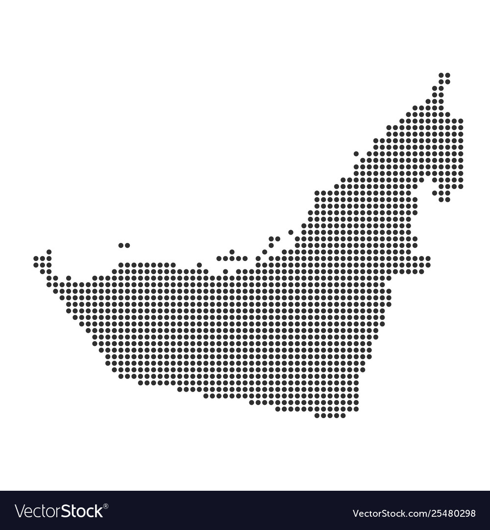 Map with dot Royalty Free Vector Image - VectorStock