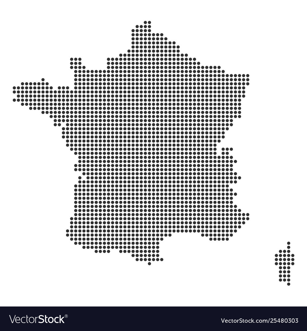 Map with dot Royalty Free Vector Image - VectorStock