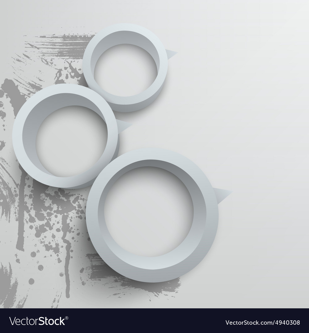 3d rings Royalty Free Vector Image - VectorStock