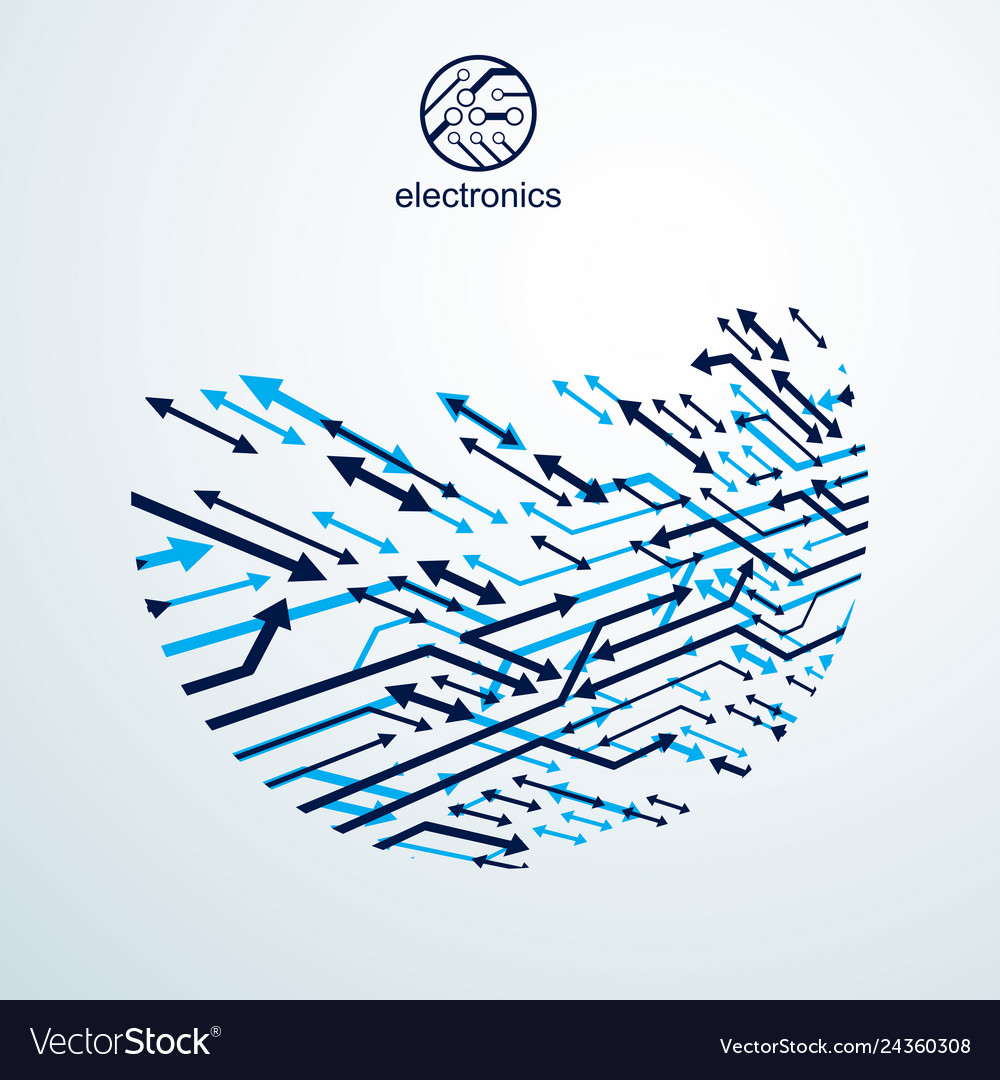 Abstract computer circuit board technology Vector Image