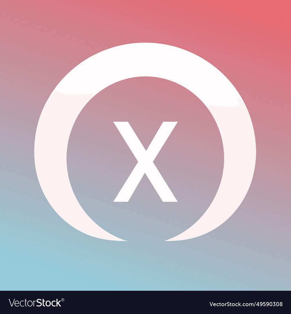 Custom application development filled initial Vector Image